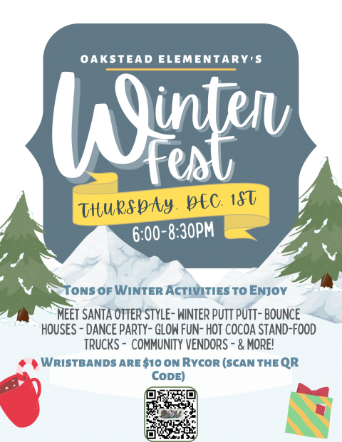 Winter Fest, December 1st | Oakstead Elementary School