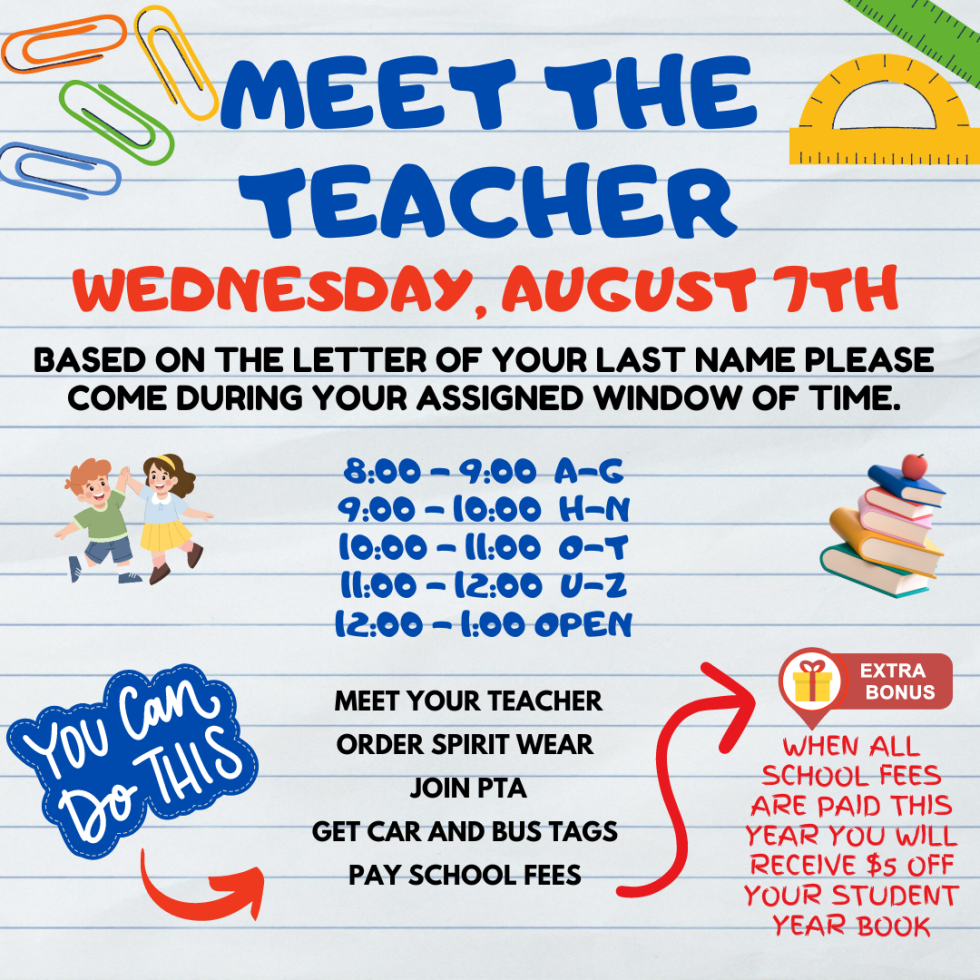 Meet the Teacher Day | Oakstead Elementary School